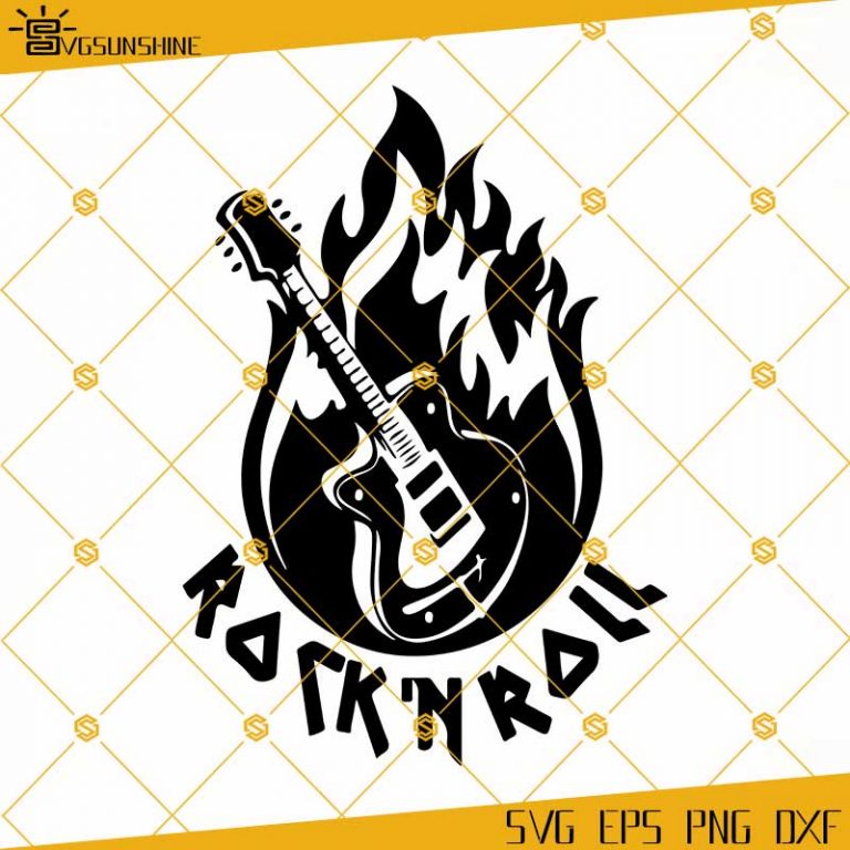 Rock And Roll Music SVG, Guitar SVG, Rock N Roll SVG, Rock Hand SVG PNG ...