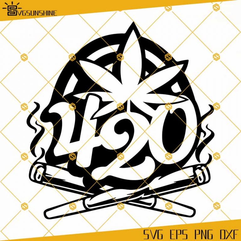 420 Weed SVG, 420 Cannabis SVG, Weed SVG, Rolled Weed 420 SVG, 420 SVG ...