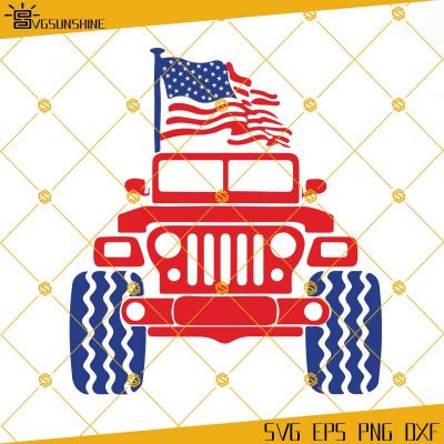 Jeep Fourth Of July SVG, USA Flag SVG, 4th Of July SVG, Jeep SVG ...
