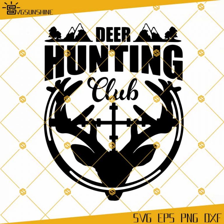 Deer Hunting Club SVG, Deer SVG, Deer Head SVG, Hunting Clipart ...