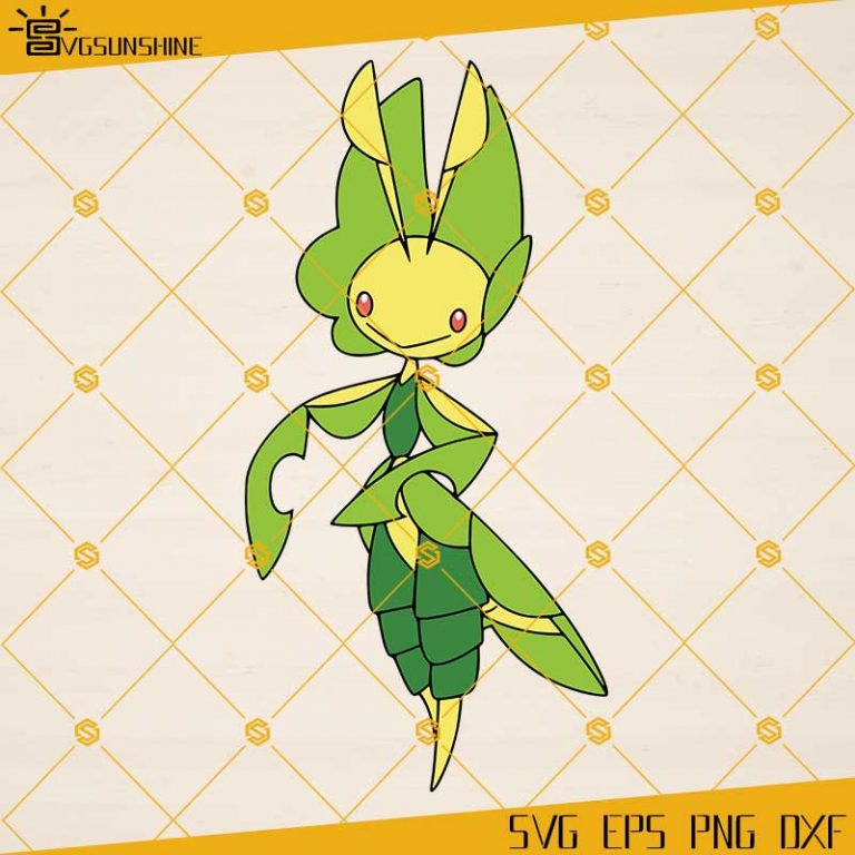 Leavanny Pokemon SVG DXF EPS PNG Clipart Cricut Silhouette - Sunshine