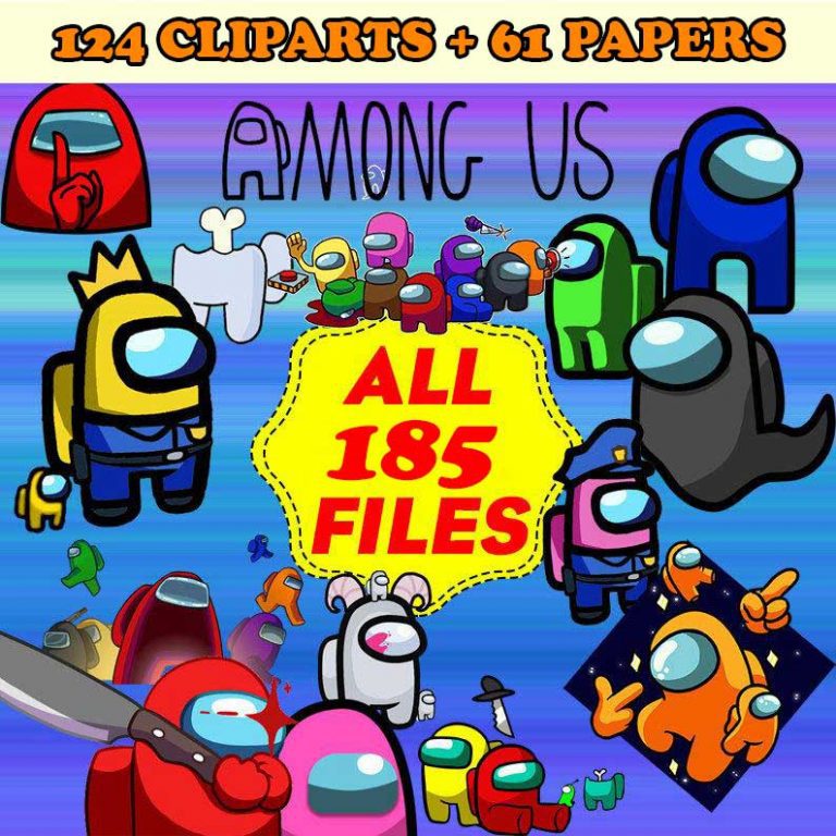 Among Us Clipart , 185 Files Among Us Paper Among Us PNG