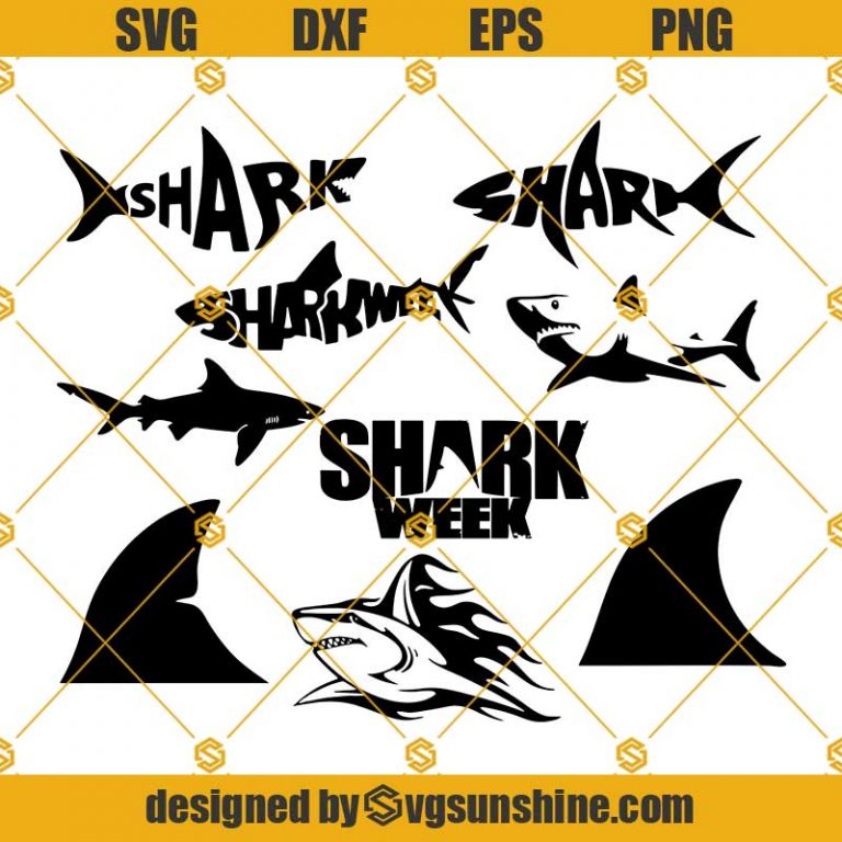 Shark Week SVG, Shark SVG Bundle, Shark cut file, clipart, Shark svg ...