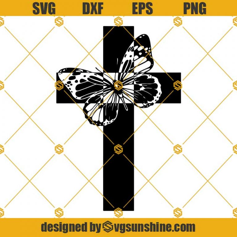 Christian Butterfly Cross SVG, Butterfly SVG, Cross SVG, Cross PNG ...