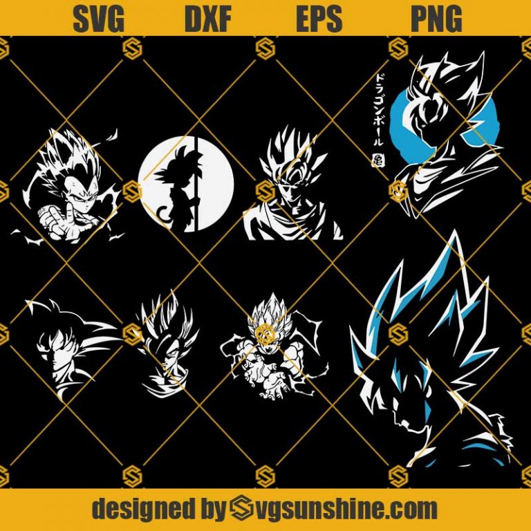 Goku Bundle Svg, Dragon ball Svg, Super Saiyan Svg
