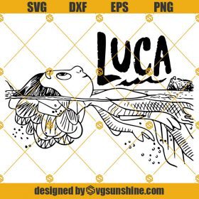 Luca SVG PNG DXF EPS, Luca Pixar Movie SVG Cut File