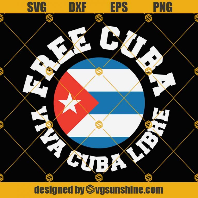 Free Cuba Viva Cuba Libre SVG, Cuba SVG