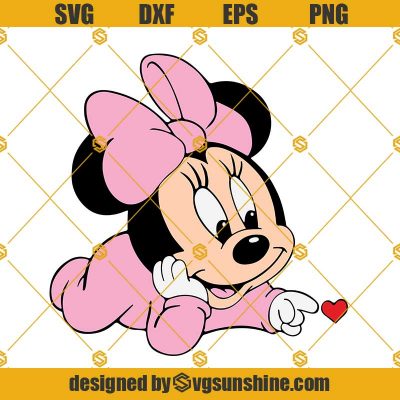 Minnie Mouse SVG, Baby Minnie Mouse Svg, Minnie Disney Svg