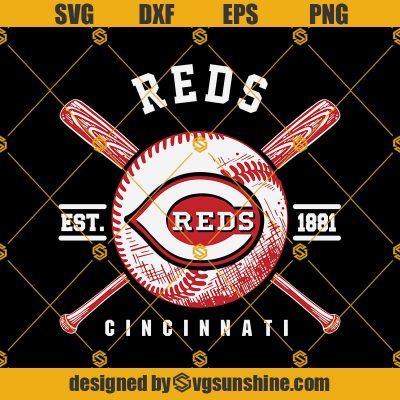 CINCINNATI REDS Svg, Baseball Team Est SVG