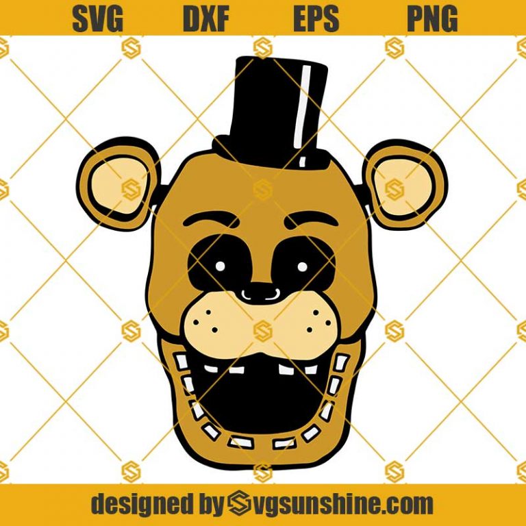 Five nights at Freddys SVG, Freddy Fazbear SVG, FNAF Bear SVG ...