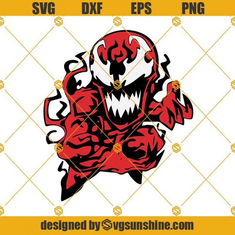 Carnage Svg, Carnege Cricut, Symbiote Svg, Venom Svg