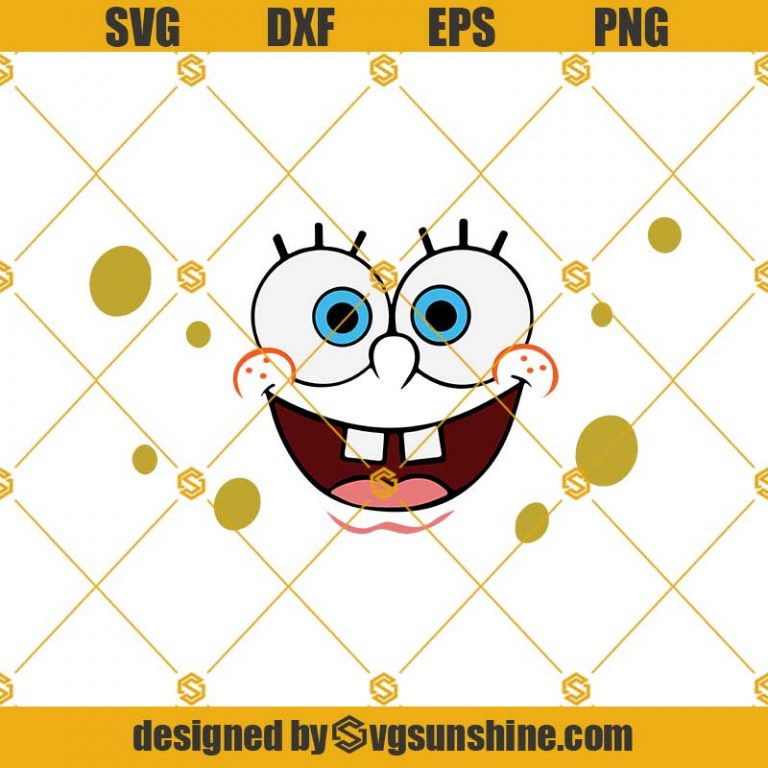 SpongeBob SVG PNG DXF EPS, SpongeBob Vector Clipart