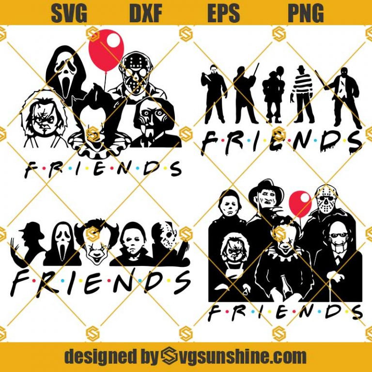 Friends Horror Movie SVG, Horror Team SVG, Halloween Friends SVG ...