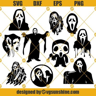 Ghostface Scream SVG, Scream Ghost Face SVG Bundle