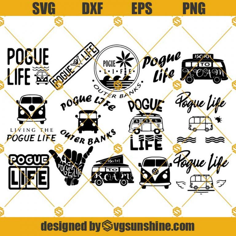Pogue Life 16 Files SVG, Outer Banks SVG, Pogue Life SVG
