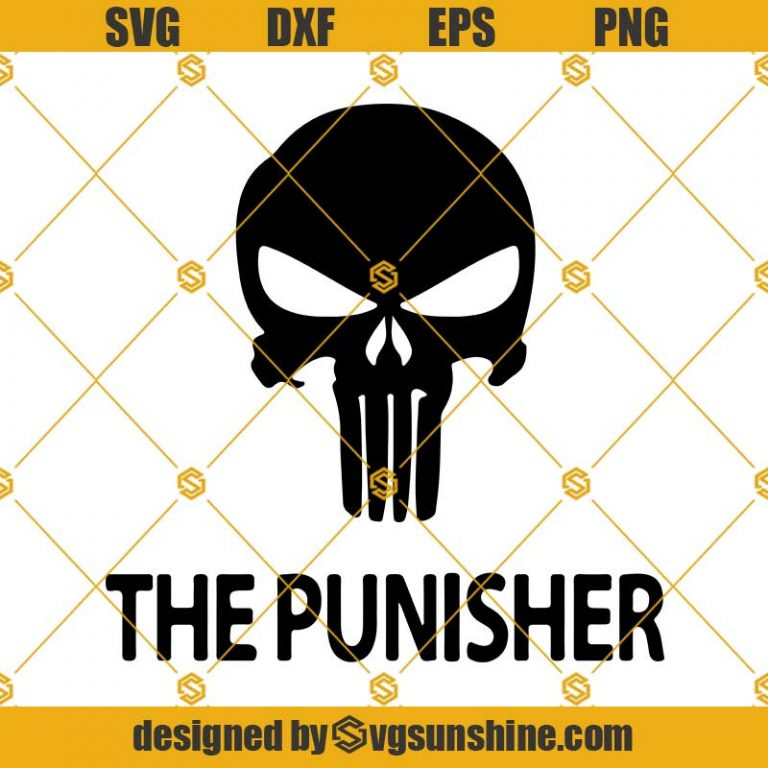 Punisher SVG for cricut, The Punisher SVG, Punisher Skull SVG
