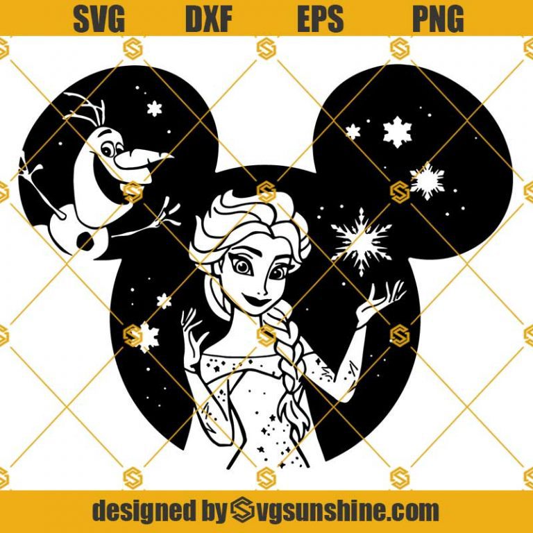 Frozen Elsa And Anna SVG, Frozen SVG, Disneyland Ears SVG, Disney ...