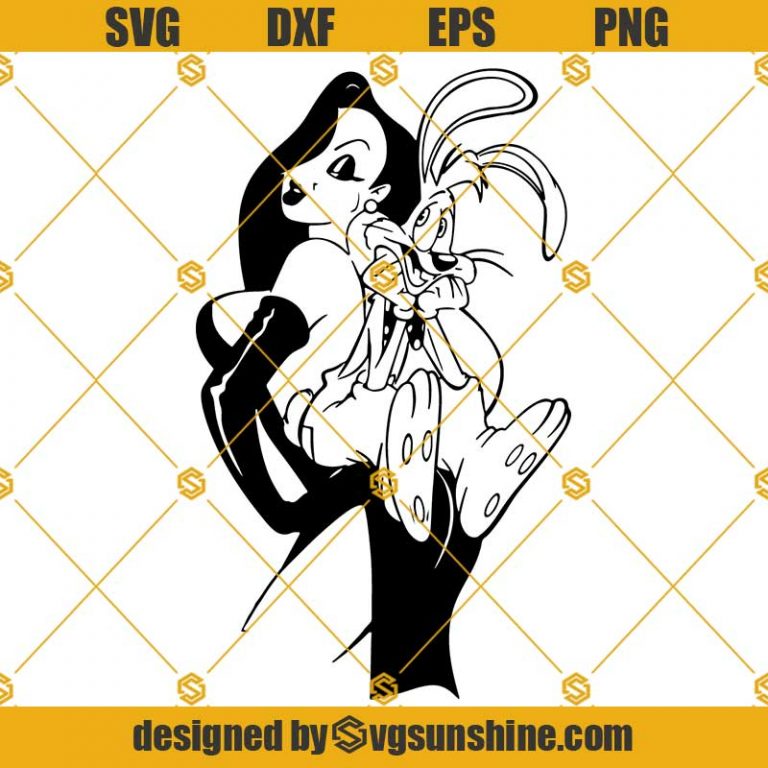 Jessica and Roger Rabbit SVG PNG DXF EPS Cut Files