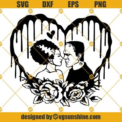 Frankenstein and Bride SVG, The Monster Frankenstein SVG