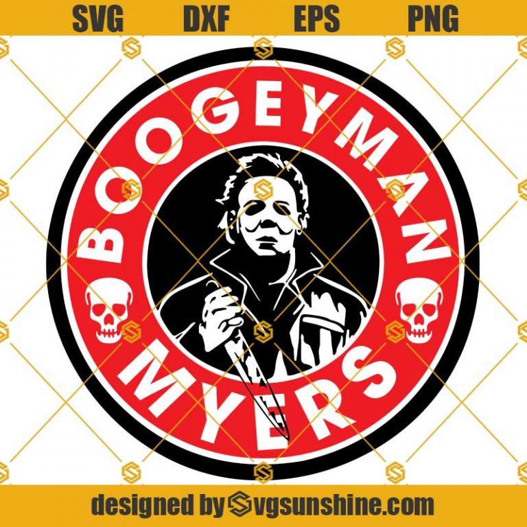 Michael Myers SVG, Boogey Man Myers Inspired Starbucks Logo SVG