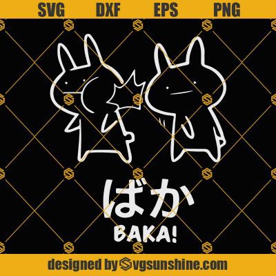 Baka Rabbit Svg, Anime Svg, Anime Design Svg, Love Anime Svg