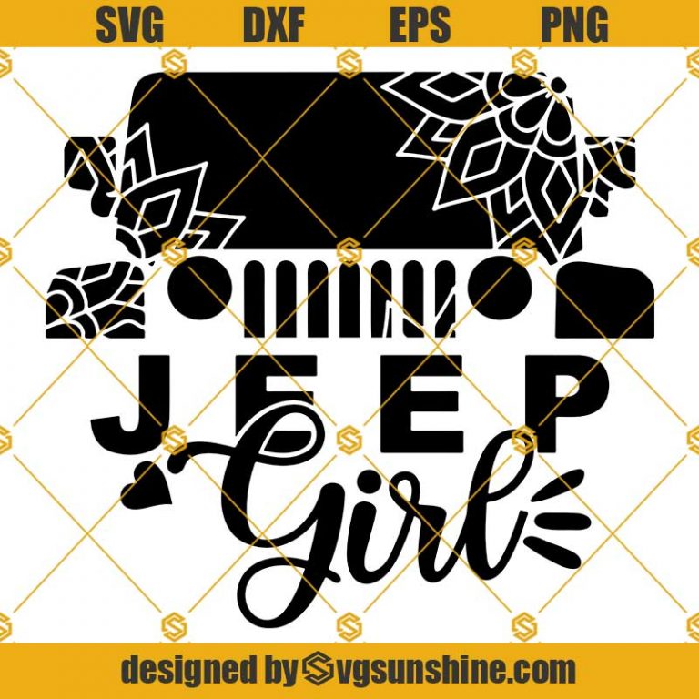 Jeep Girl SVG PNG DXF EPS, Jeep SVG, Jeep Girl Cut Files