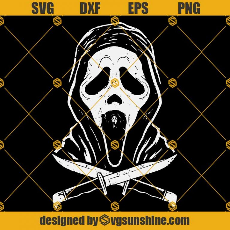 Ghost Face SVG, Ghostface SVG, Horror Ghost SVG, Scary Face SVG
