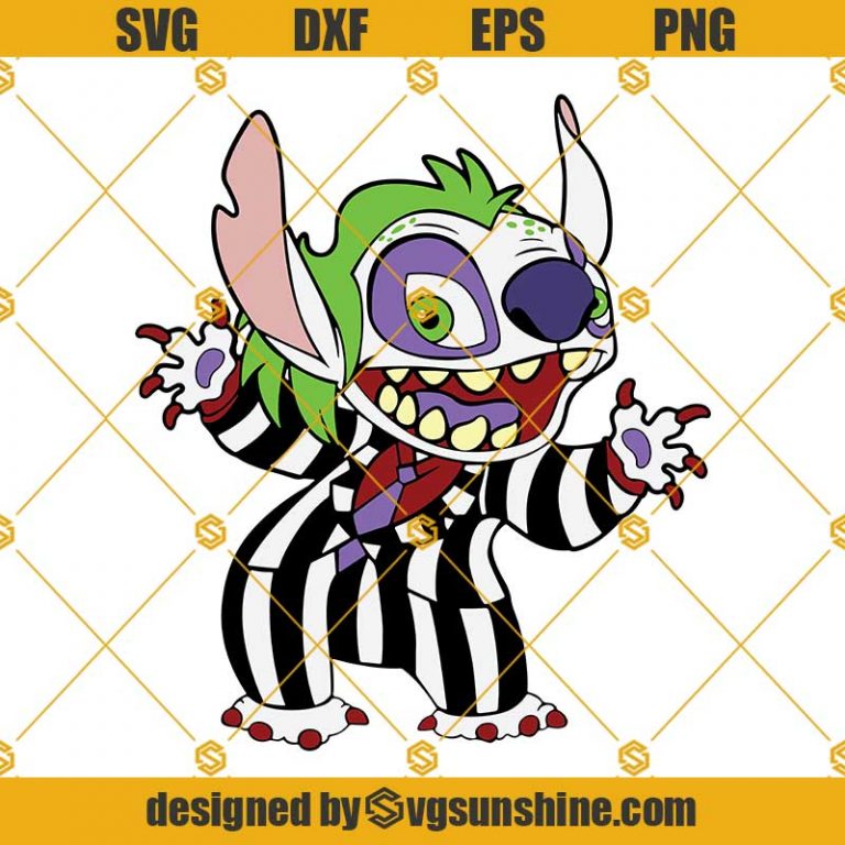 Stitch Pennywise SVG Stitch Halloween SVG, Pennywise SVG PNG DXF EPS