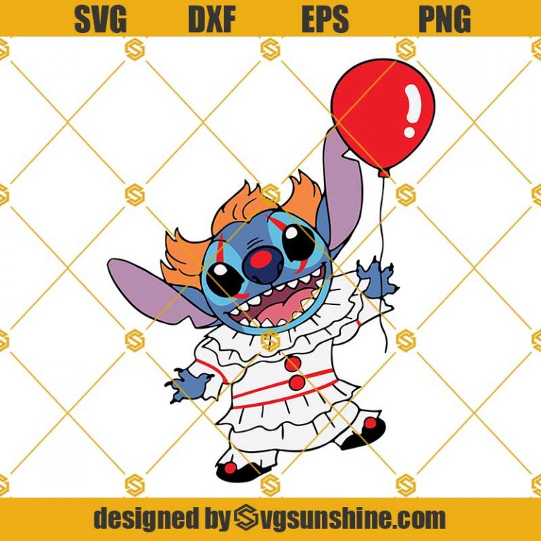 Stitch Chucky SVG, Stitch Halloween SVG, Chucky Good Guy SVG PNG DXF EPS