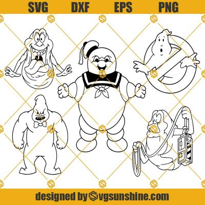 Ghostbusters SVG PNG DXF EPS Cut Files Vector Clipart Cricut Silhouette