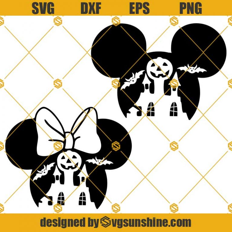 Disney Pennywise Svg, Disney Halloween Svg, Mickey Minnie Head