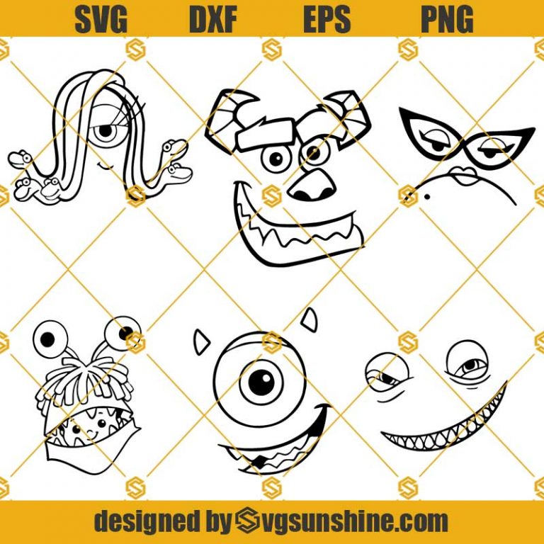 Monsters Inc SVG Bundle, Monsters Inc SVG, Mike SVG, Sully SVG, Boo SVG ...