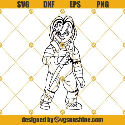 Chucky SVG Vector, Chucky Cricut Silhouette, Chucky Clipart, Halloween ...