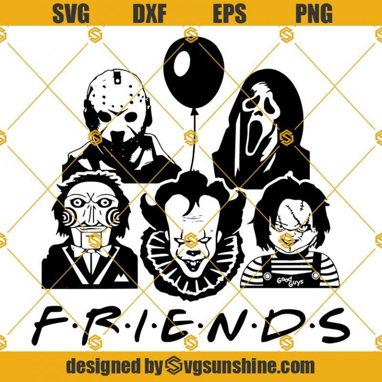 Friends Horror Movie SVG, Horror Team SVG, Halloween Friends SVG ...