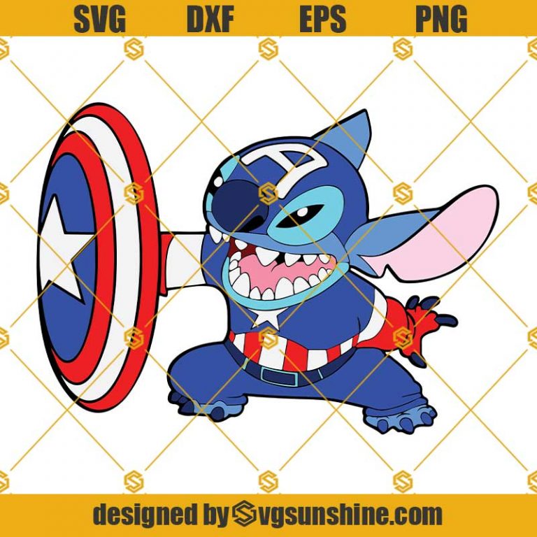 Captain America SVG PNG DXF EPS Cut Files Vector Clipart Cricut Silhouette