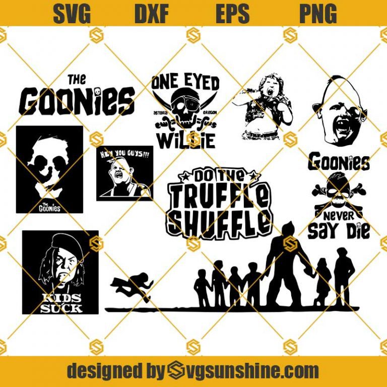 The Goonies SVG Bundle, The Goonies Never Say Die SVG, Truffle Shuffle ...