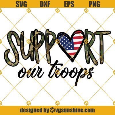 Support Our Troops SVG, American Troops SVG, America SVG, Military SVG ...