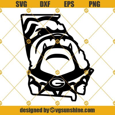 Bulldog SVG, Georgia Bulldogs SVG PNG DXF EPS Vector Clipart