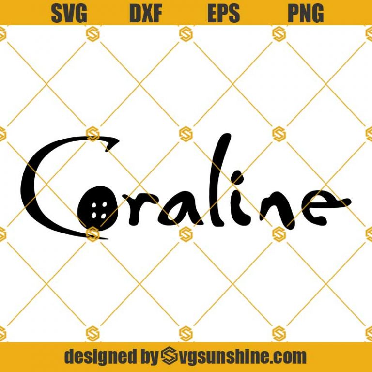 Coraline Logo SVG, Coraline SVG PNG DXF EPS Cut Files For Cricut ...