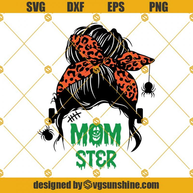 Momster SVG PNG DXF EPS Cut Files Vector Clipart Cricut Silhouette