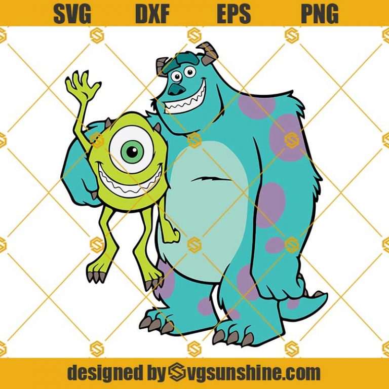 Monsters Inc SVG Bundle, Mike And Sully SVG Files For Cricut Silhouette ...