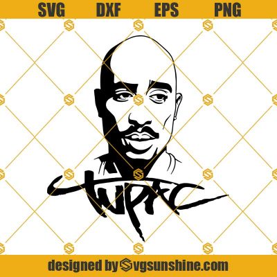 2PAC SVG, Tupac Shakur SVG, Tupac Shakur Portrait SVG, Files For Cricut ...