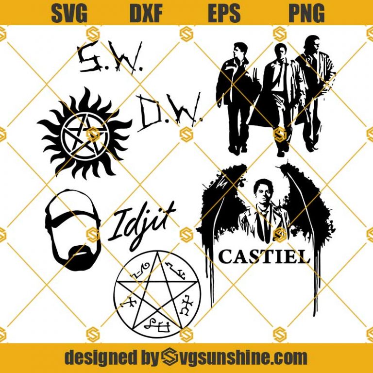 Supernatural SVG Bundle, Supernatural SVG PNG DXF EPS Cut Files For ...