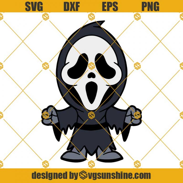 Layered SVG Chibi Scream For Cricut, Horror SVG, Vinyl File, Ghost SVG ...