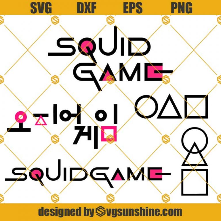 Squid Game Logo SVG Bundle, Squid Game Vector Clipart, Squid Game SVG ...