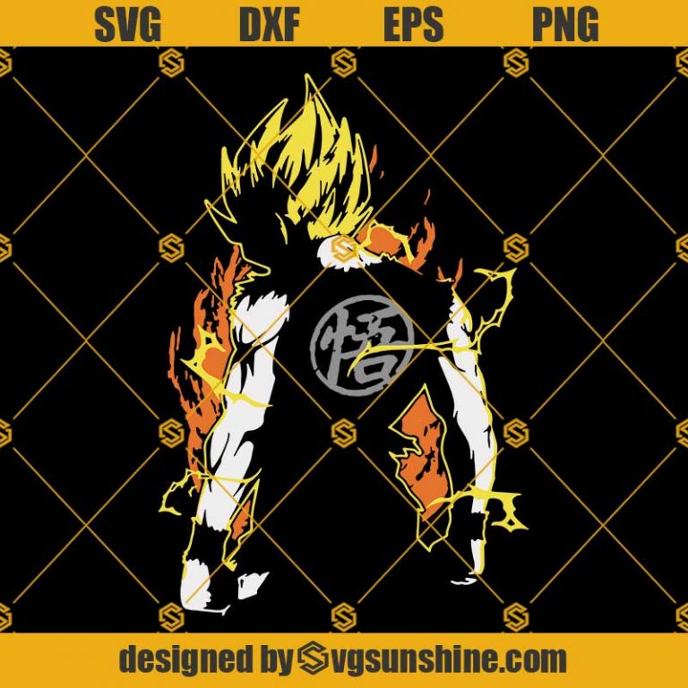 Super Saiyan Svg, Dragonball Svg, Goku Svg