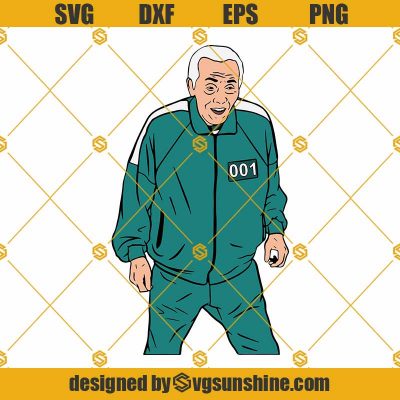 001 Squid Game Characters SVG, Squid Game SVG EPS PNG DXF Cricut Silhouette