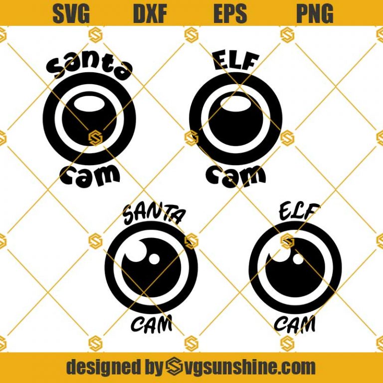 Santa Cam SVG Bundle, Christmas Cam SVG, Elf Cam SVG, Santa Cam Cut File