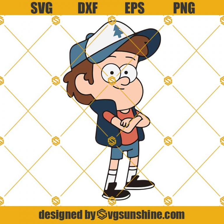 Dipper Pines SVG PNG, Gravity Falls SVG Cricut Silhouette Cut File ...