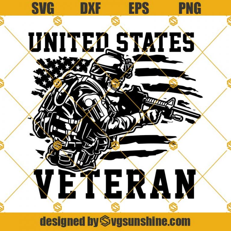 Fallen Soldier Tribute SVG, US Army War Hero Boots Dog Tag Gun Helmet ...